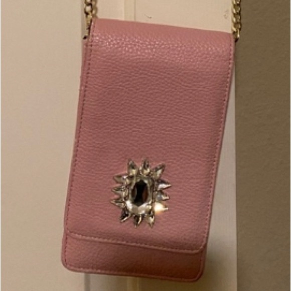 Charming Charlie | Bags | Charming Charlie Pink Rhinestone Crossbody ...